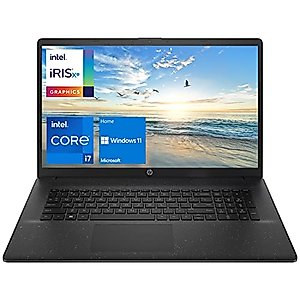 HP 17.3'' HD+ Screen Laptop, Intel Core i7-1165G7 Processor, 64GB DDR4 RAM, 2TB PCIe SSD, Wi-Fi, HDMI, Webcam, Windows 11 Home, Black