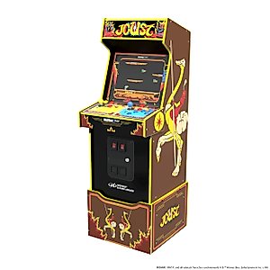 ARCADE1UP Joust 14-in-1 Midway Legacy Edition Arcade with Licensed Riser and Light-Up Marquee - WiFi
