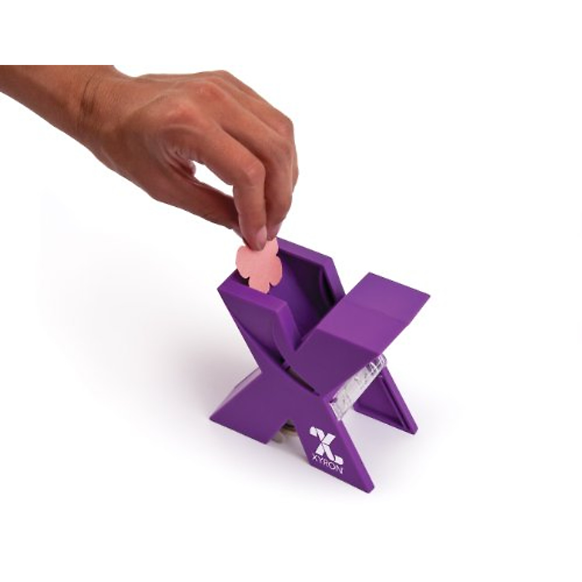 Xyron X150 Sticker Maker, For Scrapbooking, Crafts, Cards, School Projects, Acid-Free Adhesive, Portable, Purple (XRN150)