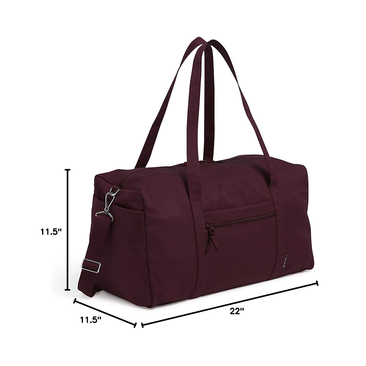 Vera Bradley Women's Large Travel Duffel Bag, Stained Glass Medallion-Recycled Cotton, One Size