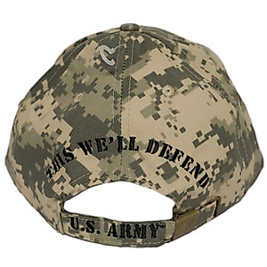U.S ARMY STAR CAMOUFLAGE CAMO DIGITAL MILITARY BASEBALL 3D EMBROIDERED CAP HAT