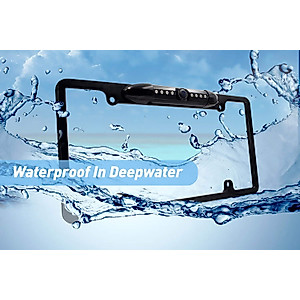 Backup Camera Car Dash Security Sensor Camera License Plate Frame Camera Car Rear View Camera Waterproof Backup Camera led Reverse Camera with 8 LED Night Version Auto Reverse