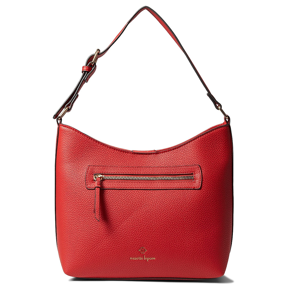 Nanette Lepore Maxene Short Shoulder Bucket w/Printed Lining Chili One Size