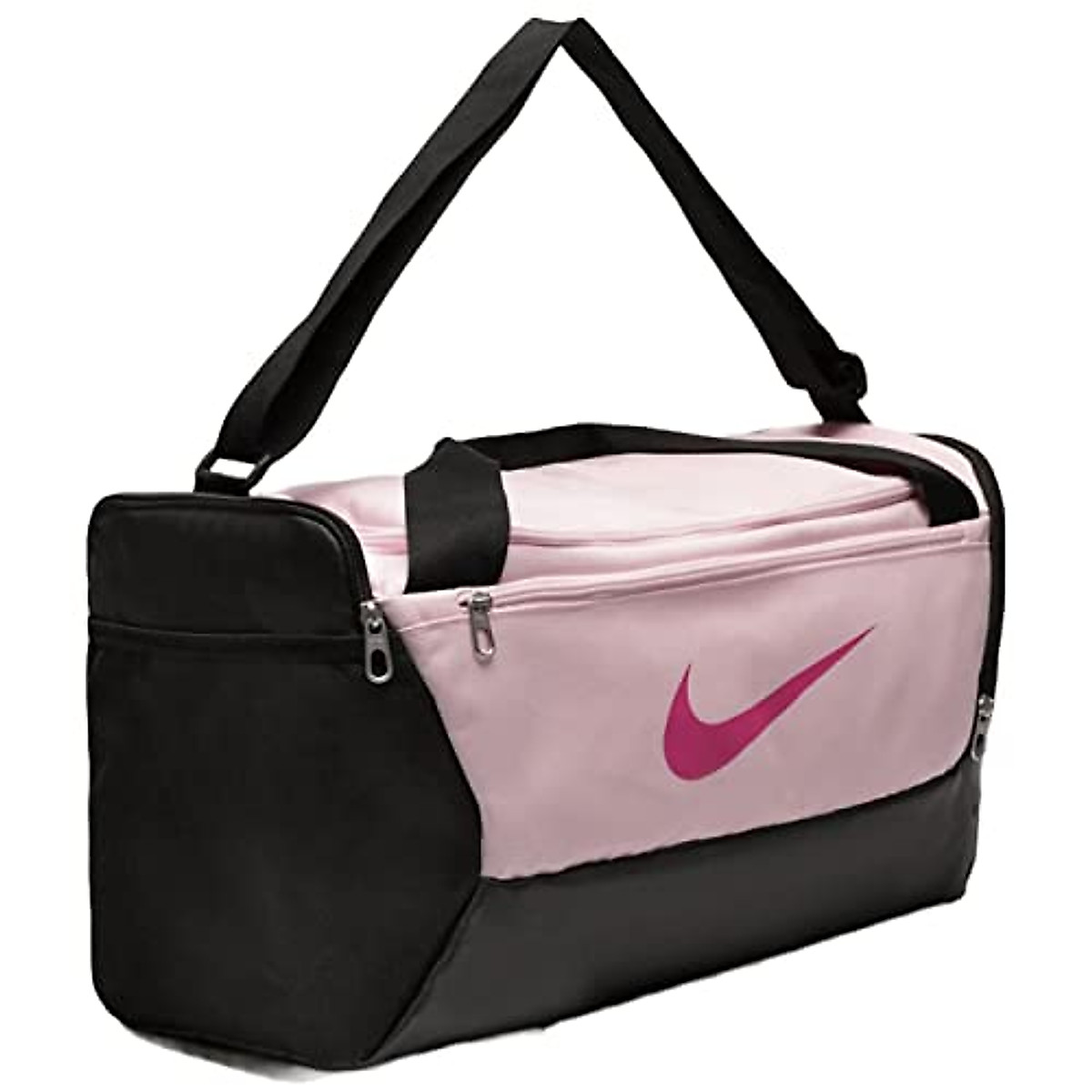Nike Brasilia 9.5 Small Training Gym Sports Duffel Bag (Pink/Dark Pink/Black)