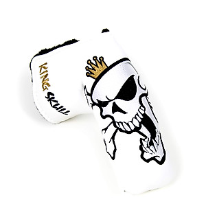 King Skull Putter Cover Magnetic Headcover for Scotty Cameron Taylormade Odyssey Blade
