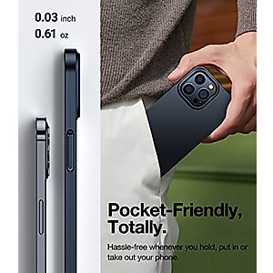 TORRAS Magnetic Slim Designed for iPhone 12 Pro Case/iPhone 12 Case Ultra Thin Durable Protection Hard Silky Matte Finish iPhone 12 MagSafe Case 6.1'', Graphite Black