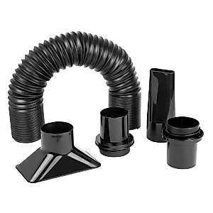 POWERTEC 70208V 2-1/4 Inch Dust Collection Flexible Hose Kit,Black