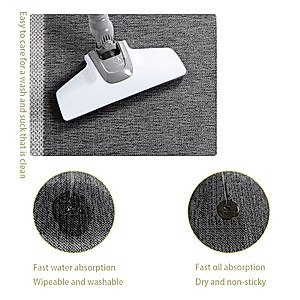 Kitchen Mat and Rugs Cushioned Kitchen mats,Non-Skid Waterproof Kitchen Rugs and Mats,Water and oil resistant washable and wipeable ，Ergonomic Comfort Standing Mat for Kitchen
