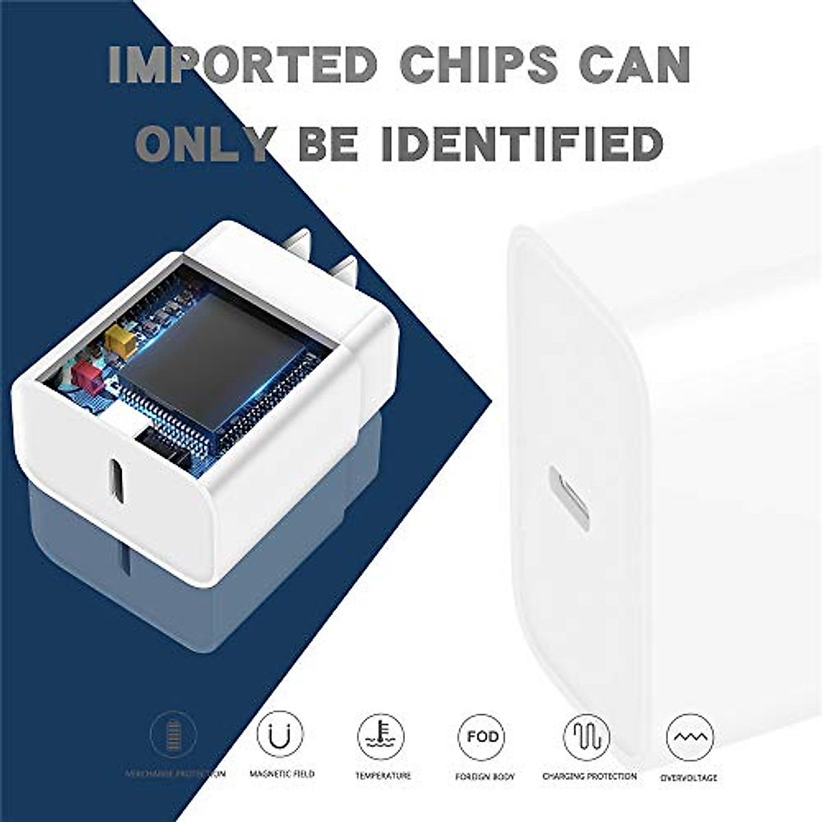 Wyness USB C Charger,18W/20W 9V/ 2A 5V/3A Type-c Power Adapter,Compact USB C PD 3.0 Wall Charger,Compatible with iPhone 13 Pro Max/12/11, Galaxy S22 Ultra/S21/S20, Pixel 6, MacBook Air, iPad Pro