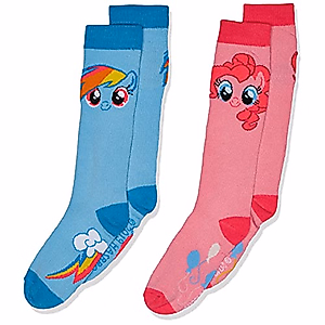 Hasbro My Little Pony Girls 2 Pack Knee High Socks