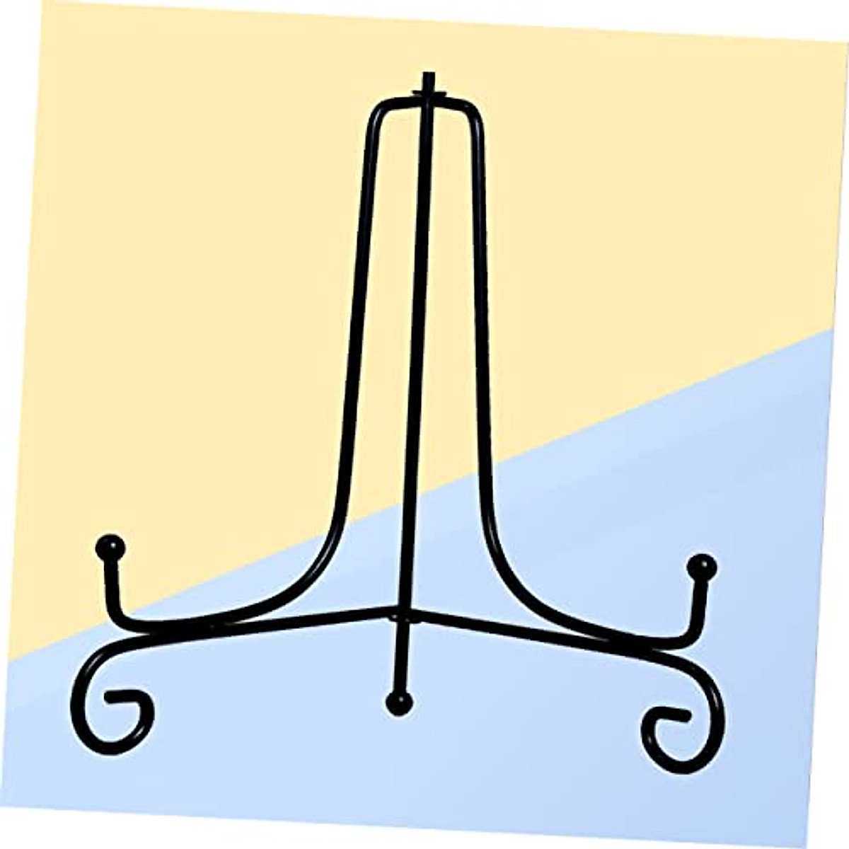 Veemoon Medal Display Frame Plate Display Stand Iron Easel Dish Holder Iron Display Stand Hanging Rack Bracket Ceramic Plate Black Dish Rack The Medal