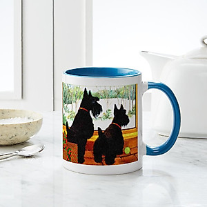 CafePress A Scotty Dog Christmas Mug Ceramic Coffee Mug, Tea Cup 11 oz
