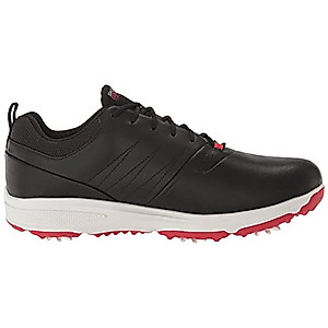 Skechers Men's Go Torque Pro Waterproof Golf Shoe Sneaker, Black/Red, 9 Wide