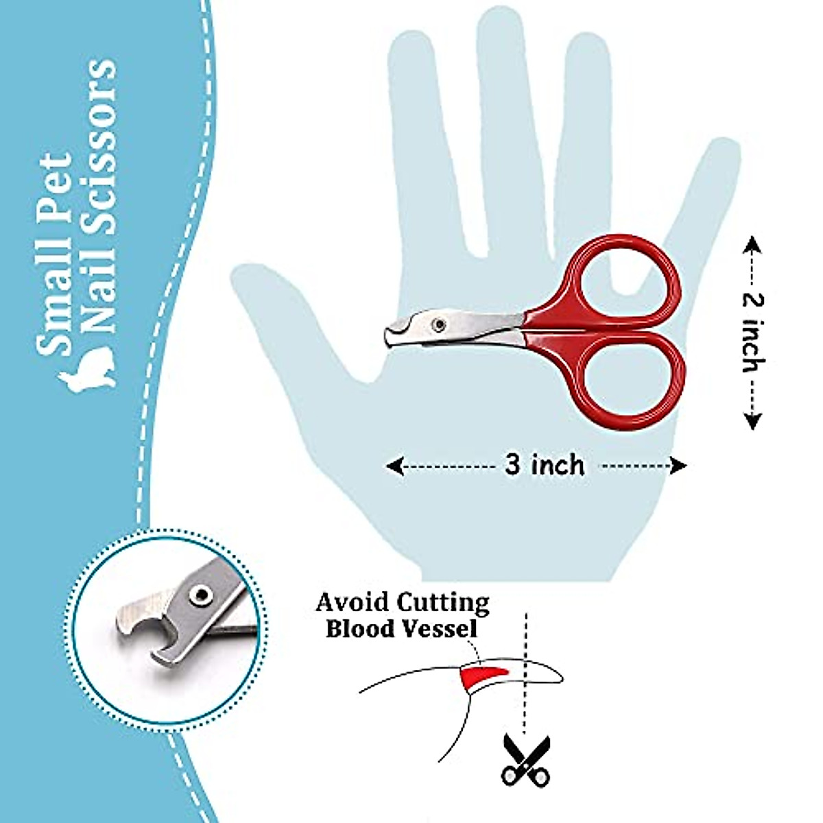 LLSPET 3-in-1 Guinea Pig Hay Feeder Water Bottle Nail Scissors Set, Pets Feeding Kit for Small Animals Bunny Chinchilla Guinea Pig Rabbit, 250ml Rabbit Water Bottle No Drip, Double Use Rabbit Feeder