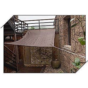Privacy Fence Screen Cover for Balcony Porch Verandah Deck Patio Backyard, Windscreen Covering Fabric Railing Up to 90%-95% Blockage, Brown (Size : 3mX6m)