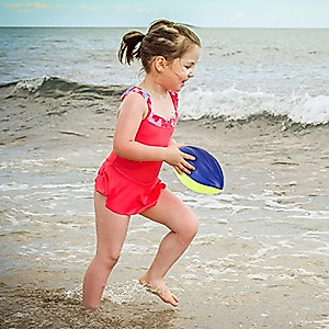 8.5" Foam Spiral Football PU Soft Balls, Set of 3, for Kids Sports Training Practice Indoor Outdoor Play