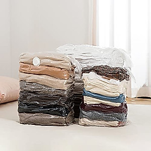 LIFKOME 1 set Bedding Pump Manual Pillows Foldable Inch Quilt Blankets Clothes S Bag Storage Sealer Practical Bags Color Saver Space with Vacuum Ing Professional Reusable Random Hand