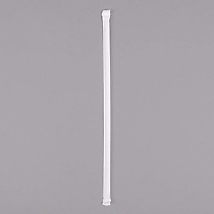 Plastic Drinking Red & White Straws - Extra Long Striped, Individually Wrapped Straw 10 inches long, BPA Free, Restaurant Grade,200 Pack Disposable Straws