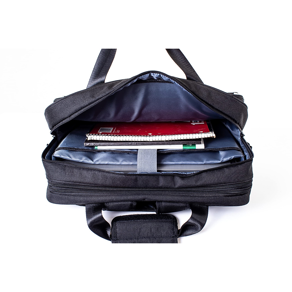 Versatex Black and White Checkered, Waterproof, Portable, Recharging, Charging port, Laptop Bag, Backpack with adjustable straps, expandable compartment, comfortable, strap sleeve