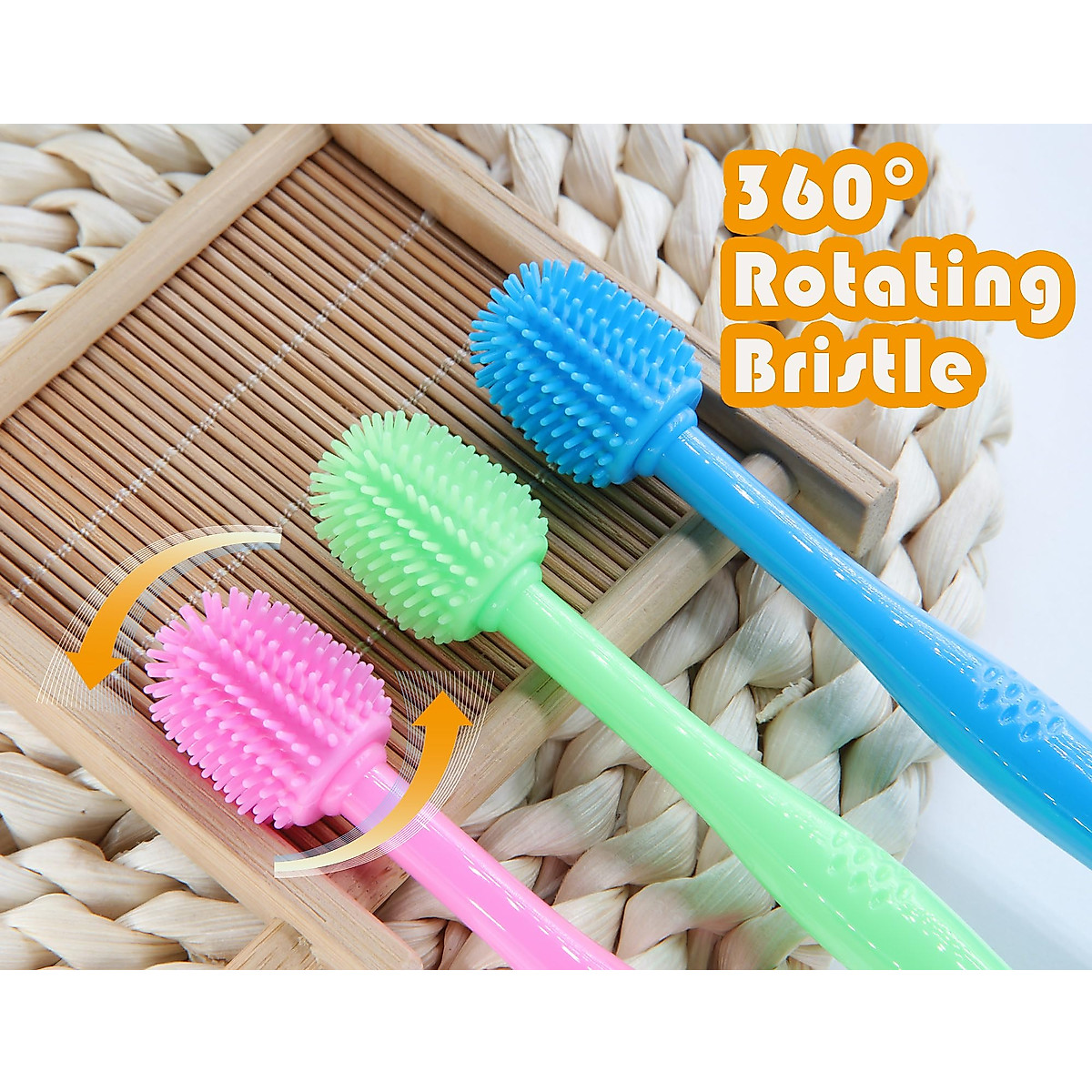 PenVinoo Dog Toothbrush Cat Toothbrush Dog Soft Toothbrush Finger Toothbrush pet Toothbrush Small to Large Dogs & Large Cats