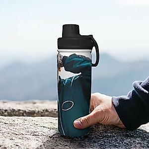 Eevikion Nick Musics Austin Stainless Steel Insulated Tumbler Sports Water Bottle Hot and Cold Travel Cup 18oz