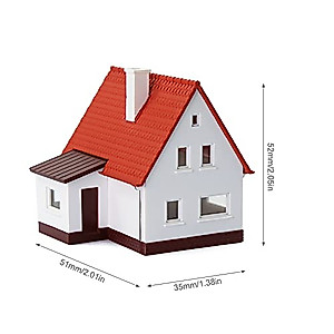 One Set N Scale 1:160 Model Village House Assembled Model Architectural Building Layout JZN03R