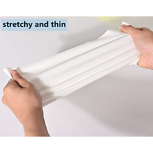 guangyintong Glow in The Dark Heat Transfer Vinyl Rolls, 12" x 5ft Luminous Green Iron on Vinyl for T Shirts, PU Elastic HTV Vinyl for All Cutter Machine Easy to Cut & Weed for Cool Costumes & Design