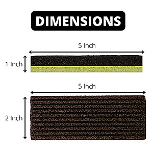 Love Natural Pumice Stone for Feet - Ultimate 2-in-1 Scrubber and Professional Exfoliating Rock for Feet Hands Body Care - Pumice Stone for Dead Skin & Callus Removal (Black)