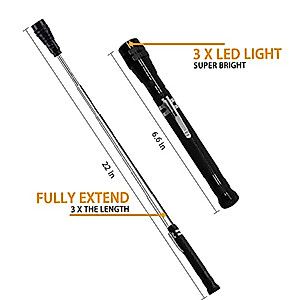 Christmas Stocking Stuffers Unique Gifts for Men, UPSIME LED Telescoping Magnetic Pickup Tool, Cool Gadgets for Men Dad, Husband, Boyfriend, Stepdad Who have Everything