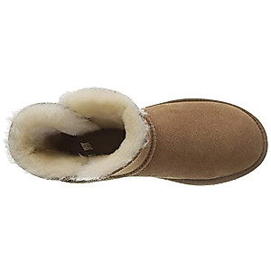 UGG Women's Mini Bailey Button Ii Boot, Chestnut, 9