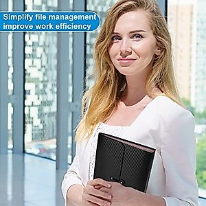 Expanding File Folder - 13 Pockets Accordion File Holder Organizer Say Goodbye to Cluttered Desks and Disorganized Documents - Get Your Home and Office Organized