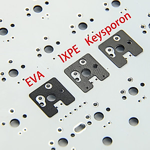 Mechkeeb PE EVA Poron 120pcs Switch Pads Switch Buffer Foam for Hotswappable PCB Soldered PCB (PE 120pcs)