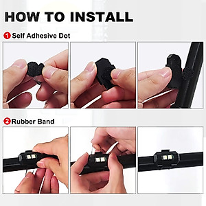 FICOLPO 4 Pcs LED Drone Strobe Light, Anti-Collision Warning Night Light for Motorcycle, Mavic Mini Drone, DJI Mini 3 pro, DJI Air 2S, Mini 2, Mavic Air 2-7 Colors Lights & USB Recharge