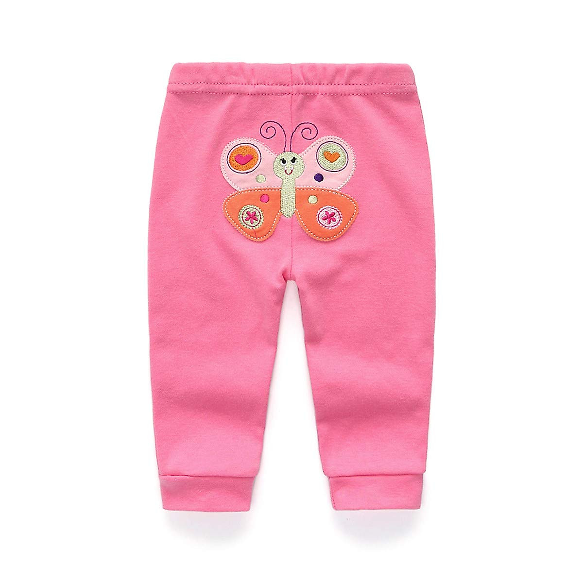 Kiddiezoom Cute Baby and Toddler Unisex Cotton Pants,3 Pack
