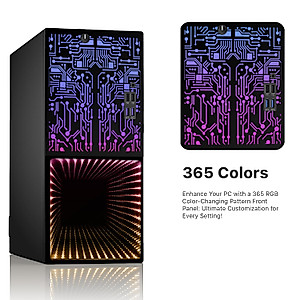 Gaming PC Desktop Intel core i7 8th Gen, Horizon+, RTX 3060 12GB GDDR6, 16GB RAM, 256GB SSD, MTG New 24 Inch Monitor, HDMI, DVI, VGA, RGB Keyboard Mouse, Wi-Fi Win 10 Pro (Renewed)