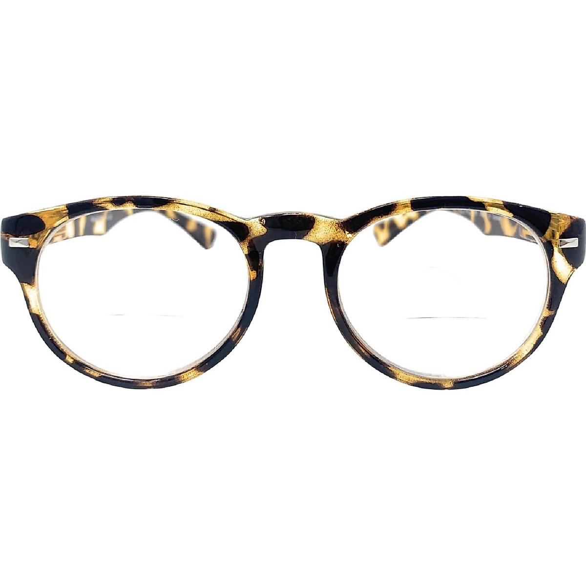 Incredible Bargains The Prepster, Classic Round Style Bifocal Reading Glasses + 2.25 Tortoise