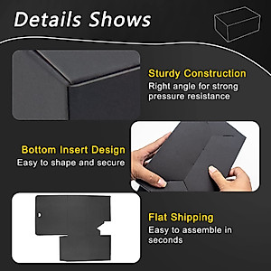 opaprain 10 Pack of 9x6x4 inch Black Gift Box with Lid, Recyclable Paper Suitable for Wedding, Festivals, Gifts, Graduation, Birthday