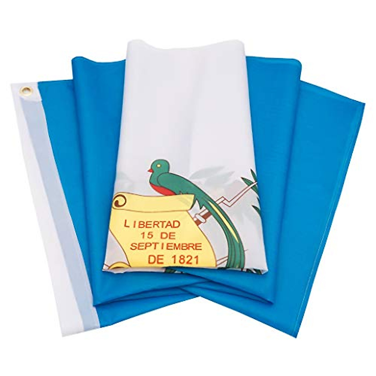 DANF Guatemala Flag 3x5 Ft - 100D Thicker Polyester - Guatemalan National Flags Double Stitched Quality 3 X 5 Feet with Brass Grommets Indoor & Outdoor Use