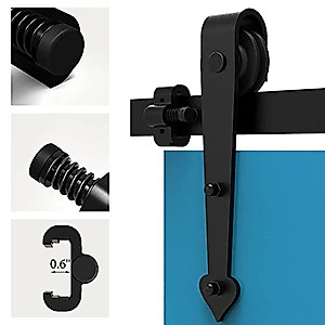 TSMST Sliding Barn Door Stopper for Track, Easy to Install,Upgrade Adjustable Spring Barn Door Stoppers 2pcs