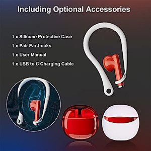 TITACUTE Wireless Earbuds Bluetooth 5.3 Headphone for Samsung S23 Ultra Low Latency Dual Mic Clear Noise Canceling in-Ear Earphone for iPhone 14 Pro Max 13 11 Galaxy A53 S22 S21 A14 Pixel 6 7 Android