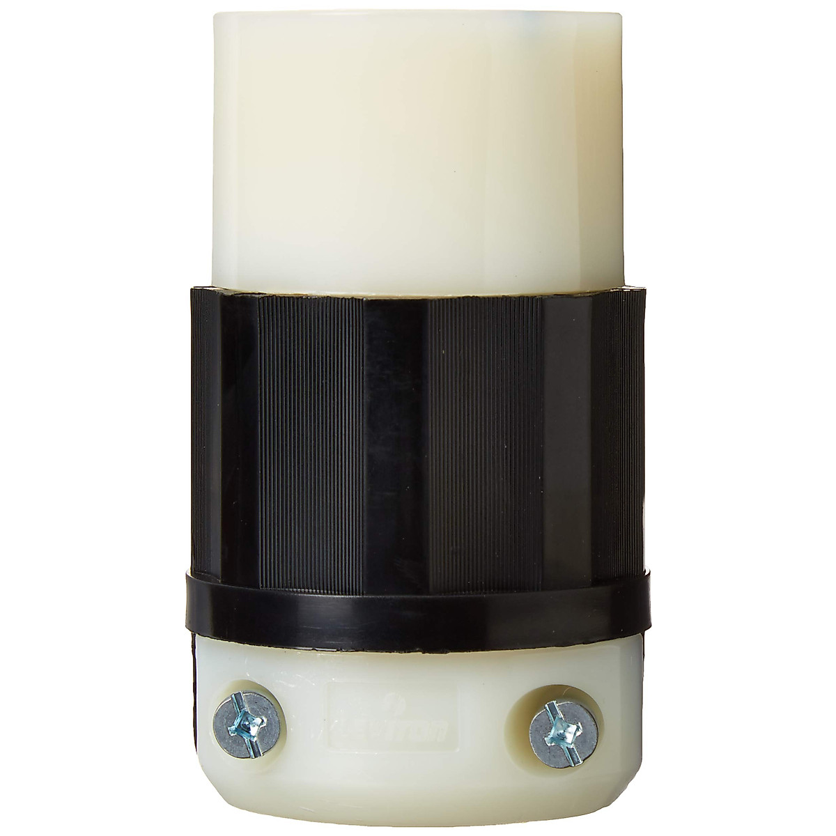 Leviton 2733 30 Amp, 480 Volt 3-phase, NEMA L16-30R, 3P, 4W, Locking Connector, Industrial Grade, Grounding - Black-White