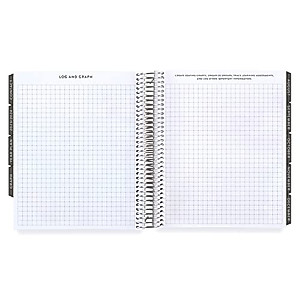 Erin Condren 7" x 9" Platinum Coiled Focused Teacher Lesson Planner (August 2023 - July 2024) - Quartz Grid Vegan Leather Cover - 80 Lb. Thick Mohawk Paper, 12 Month Calendar