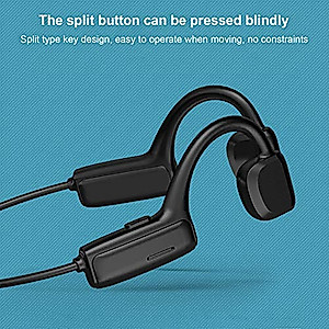 Bone Conduction Headphones,Bluetooth 5.1 Open-Ear Wireless Headphones,Ear Hook Earphone Sports Stereo Earphones,Open Ear Wireless Headset,Waterproof/Sweatproof