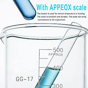 Large Capacity Glass Beaker, Borosilicate High Temperature Resistance Graduated Cup,lab School Chemistry Experiments Measure Mix Beaker with Pour Spout,10000ml,2pcs