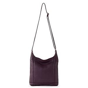 The Sak De Young Crossbody in Leather, Aubergine