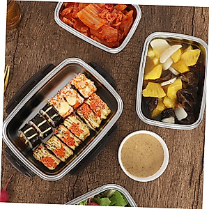Mikinona Stainless Steel Food Storage Container with Lid Black for Fruits and Vegetables Refrigerator Storage Box and Stylish Design