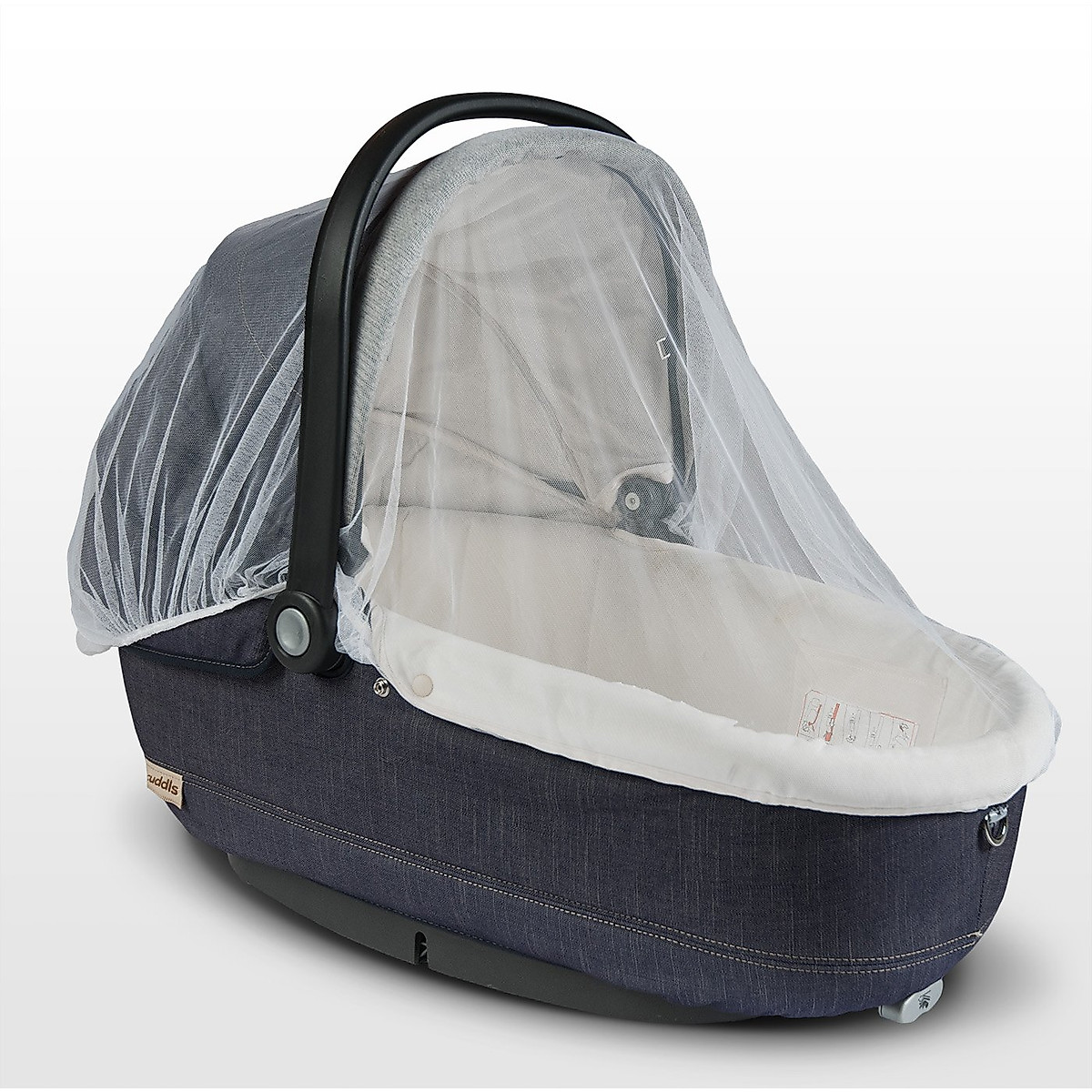 Baby Mosquito Net for Strollers, Carriers, Car Seats, Cradles. Fits Most PacknPlays, Cribs, Bassinets & Playpens. 44 x 48 Inch, Made of White, Portable & Durable Baby Insect Netting