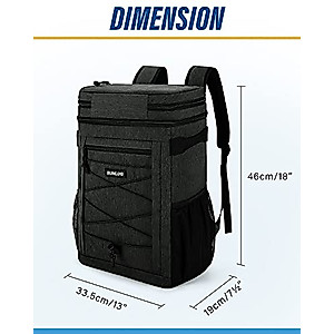 SUNLUG Cooler Backpack 30 Cans Large Backpack Cooler Insulated Leak Proof Soft Cooler Bag for Men Women to Picnics, Beach