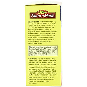 Nature's Made Sam-e Complete 400-mg 36 Tablets (2 Pack)