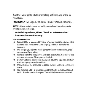 Nova Nutritions Certified Organic Shikakai Powder 16 OZ (454 Gram) - Natural Hair Cleanser & Conditioner